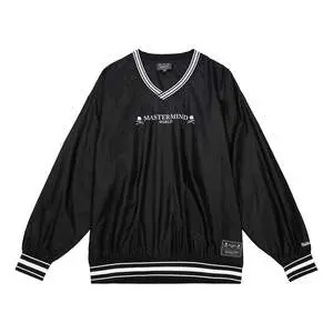 Mitchell & Ness X Mastermind World Nylon Pullover Sweatshirt - Black