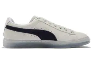 PUMA Suede Translucent Low Top Sneakers - White/black