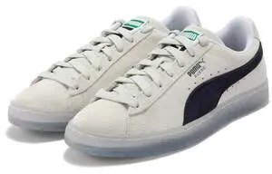 PUMA Suede Translucent Low Top Sneakers - White/black