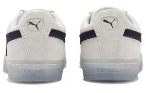 PUMA Suede Translucent Low Top Sneakers - White/black
