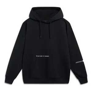 LI-NING Anything Is Possible Graphic Hoodie - Black/white
