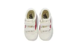 VANS Old Skool V Retro Low Top Sneakers - White/red