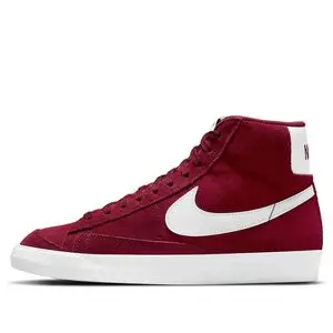 Nike Blazer Mid '77 Suede High Top Sneakers - Red/white