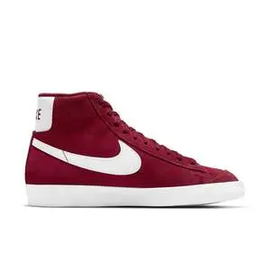 Nike Blazer Mid '77 Suede High Top Sneakers - Red/white