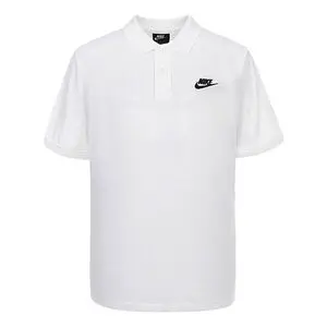 Nike Casual Sports Lapel Short Sleeve Polo Shirt - White