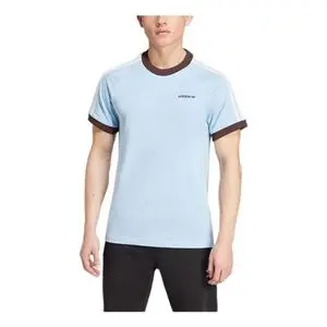 Adidas Originals Small Logo Stripe Crew Neck T-shirt - Blue