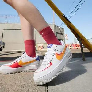 Nike Force 1 Low Shadow "gundam" Sneakers - Blue/white/orange