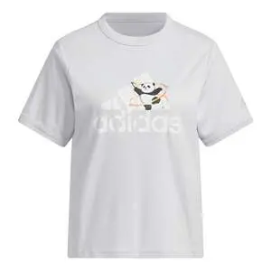 Adidas Panda Graphic T-shirt - Grey/white