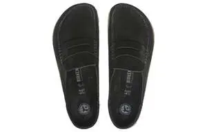BIRKENSTOCK Naples Suede Leather Mules