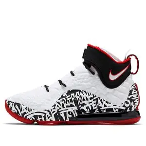 Nike Nike LeBron 17 'LeBron 4 Graffiti' High-Top Sneakers White