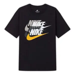 Nike As Nsw Prem Ss Tee Athleisure Casual Sports Logo Printing Short Sleeve Black T-shirt - Multi-color