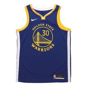 Nike Golden State Warriors Stephen Curry #30 Fan Edition Jersey - Blue