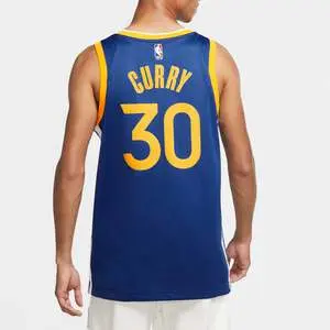 Nike Golden State Warriors Stephen Curry #30 Fan Edition Jersey - Blue