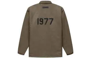 Fear Of God Fw22 Coaches Jacket 'wood - Brown