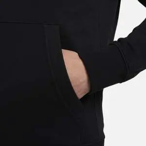 Nike Embroidered Logo Hooded Pullover - Black