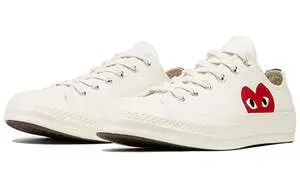 CONVERSE Comme Des Garçons Play X Chuck 70 Ox "milk - White/red
