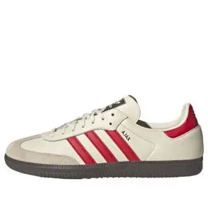 Adidas X Ajax Samba Sneakers - Cream White/team Collegiate Red/gum