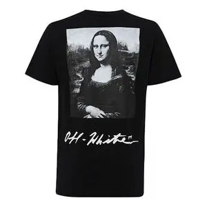 Off-White Ss19 Mona Lisa Print Short Sleeve - Black