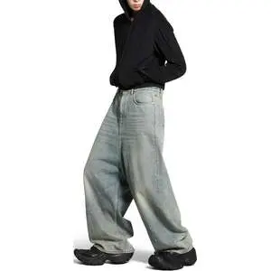 Balenciaga Low Crotch Wide Leg Jeans