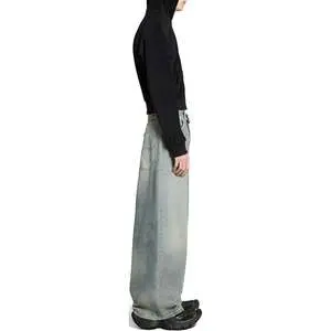 Balenciaga Low Crotch Wide Leg Jeans