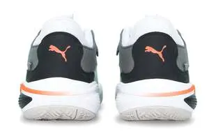 PUMA Court Rider Low Top Basketball Sneakers - White/gray/orange