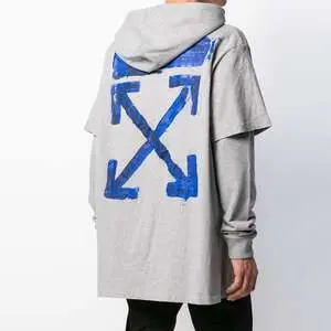 Off-White Arrows" Layered Hoodie