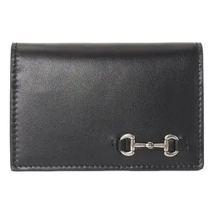 Gucci 25 Horsebit Long Card Case - Black