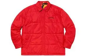 Supreme Reversible Puffy Work Jacket - Red