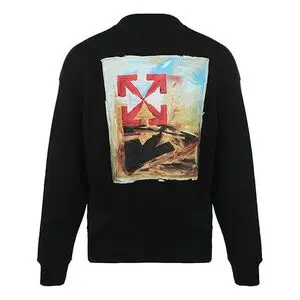Off-White Logo Arrow Pattern Pullover - Black/multicolor