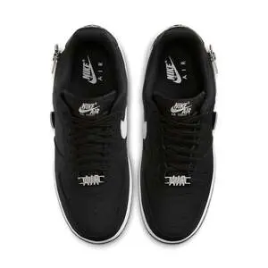 Nike Force 1 '07 Premium "silver Swoosh" Sneakers - Black