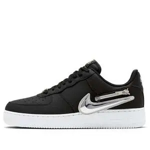 Nike Force 1 '07 Premium "silver Swoosh" Sneakers - Black