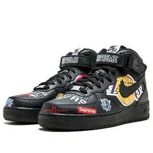 Nike Supreme X Nba X Air Force 1 Mid '07 - Black