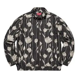 Supreme Ss19 Floral Silk Track Jacket Flowers - Black