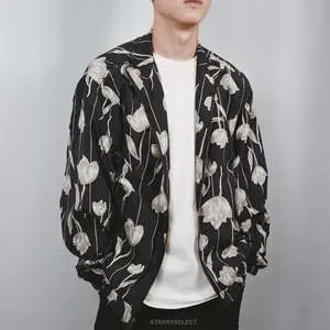 Supreme Ss19 Floral Silk Track Jacket Flowers - Black