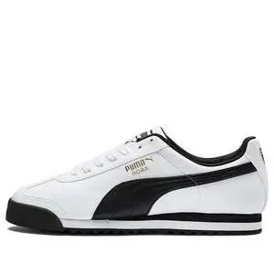 PUMA Roma Basic Low Top Sneakers - White/black