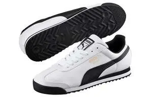 PUMA Roma Basic Low Top Sneakers - White/black
