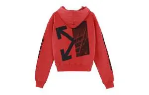 Off-White Oversized Graffiti Hooded Fleece
