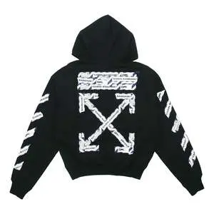 Off-White Arrow Print Hoodie - Black