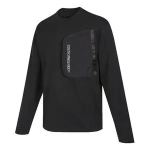 JORDAN Long Sleeve Crewneck T-shirt With Reflective Detailing - Black