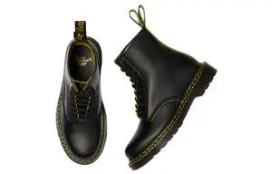 Dr. Martens 1460 Double Stitch Lace Up Boots - Black