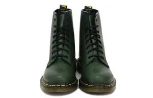 Dr. Martens 1460 Smooth Leather Lace-up Boots - Green
