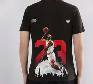 JORDAN Retro Short Sleeve Distressed Graphic T-shirt