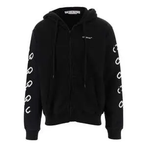 Off-White Chain Logo Zip Up Hoodie - Default Color
