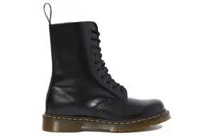 Dr. Martens 1490 Mid Calf Lace Up Boots - Black/black
