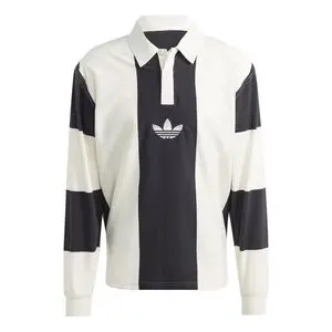 Adidas Originals Hack Rugb Polo T-shirts 'white Black - White/black