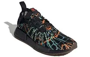 Adidas Nmd_r1 Primeknit 'black Glitch' Athletic Sneakers - Core Black/gum