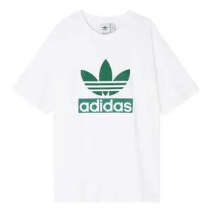 Adidas Originals Logo Round Neck Short Sleeve Tee For - White