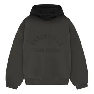 Fear Of God Ss24 Nylon Fleece Hoodie - Ink/jet Black