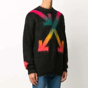 Off-White Rainbow Gradient Arrow Knit Sweater
