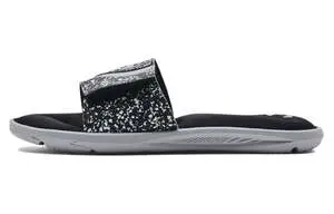 Under Armour Ignite 6 Graphic Strap Slide - Black/mod Grey